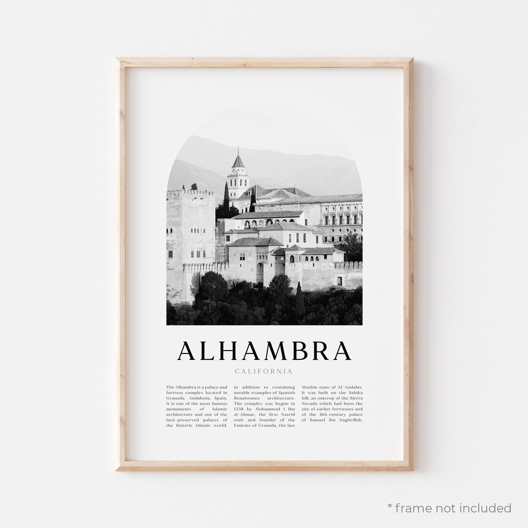 Alhambra Art Print, Alhambra Poster, Alhambra Photo, Alhambra Wall Art ...
