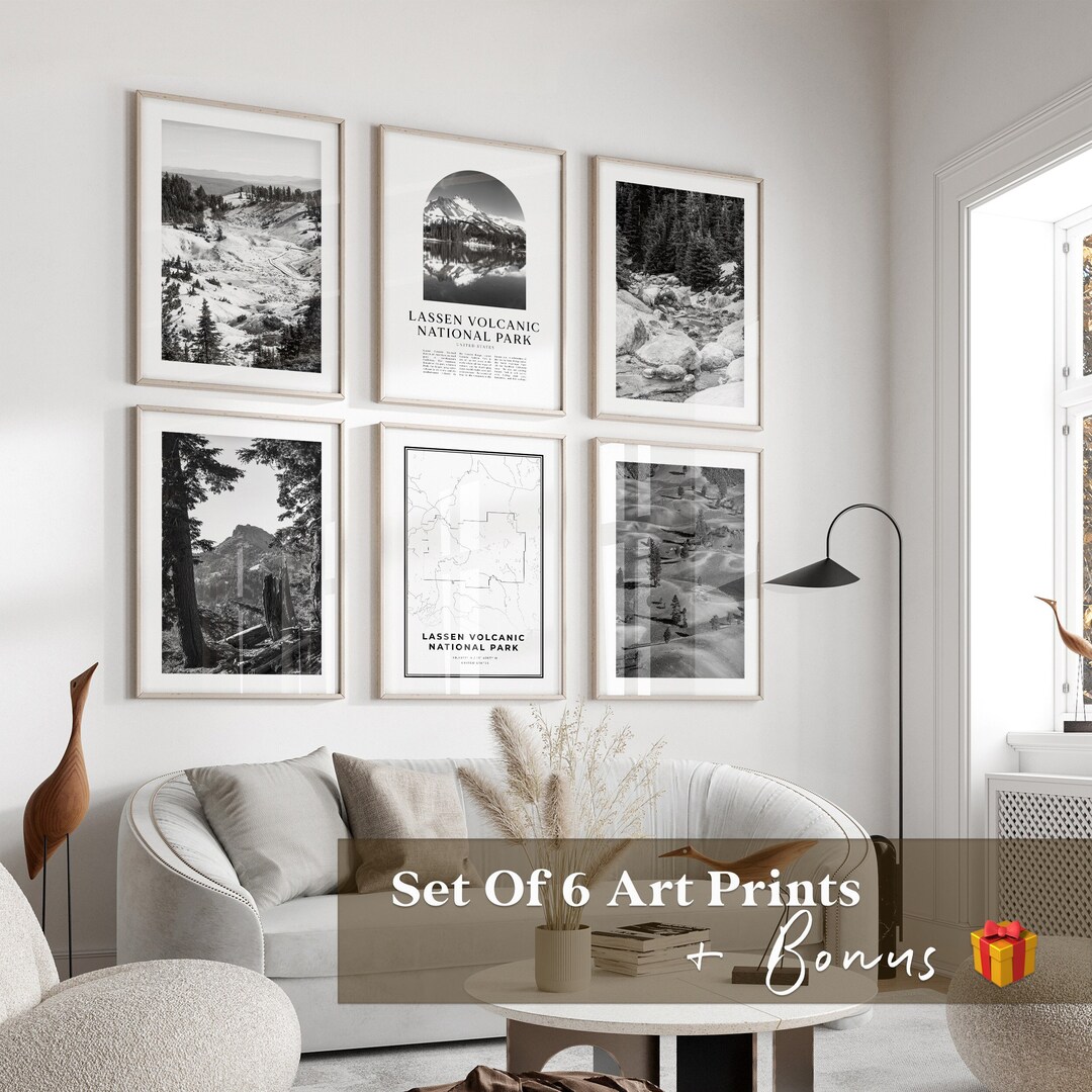 Lassen Volcanic National Park Gallery Wall Art - Set of 6, Lassen ...