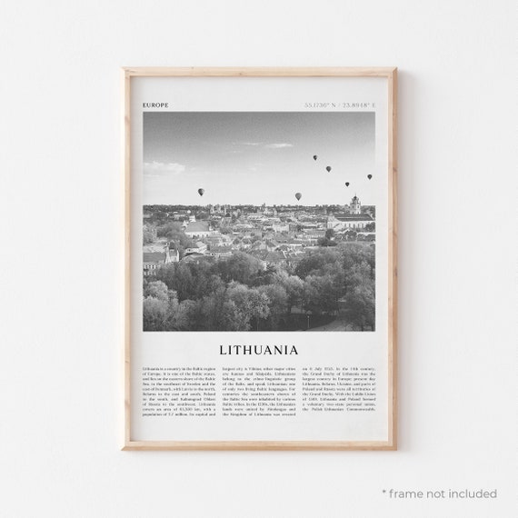 Lithuania Art Print Lithuania Poster Lithuania Photo - Etsy