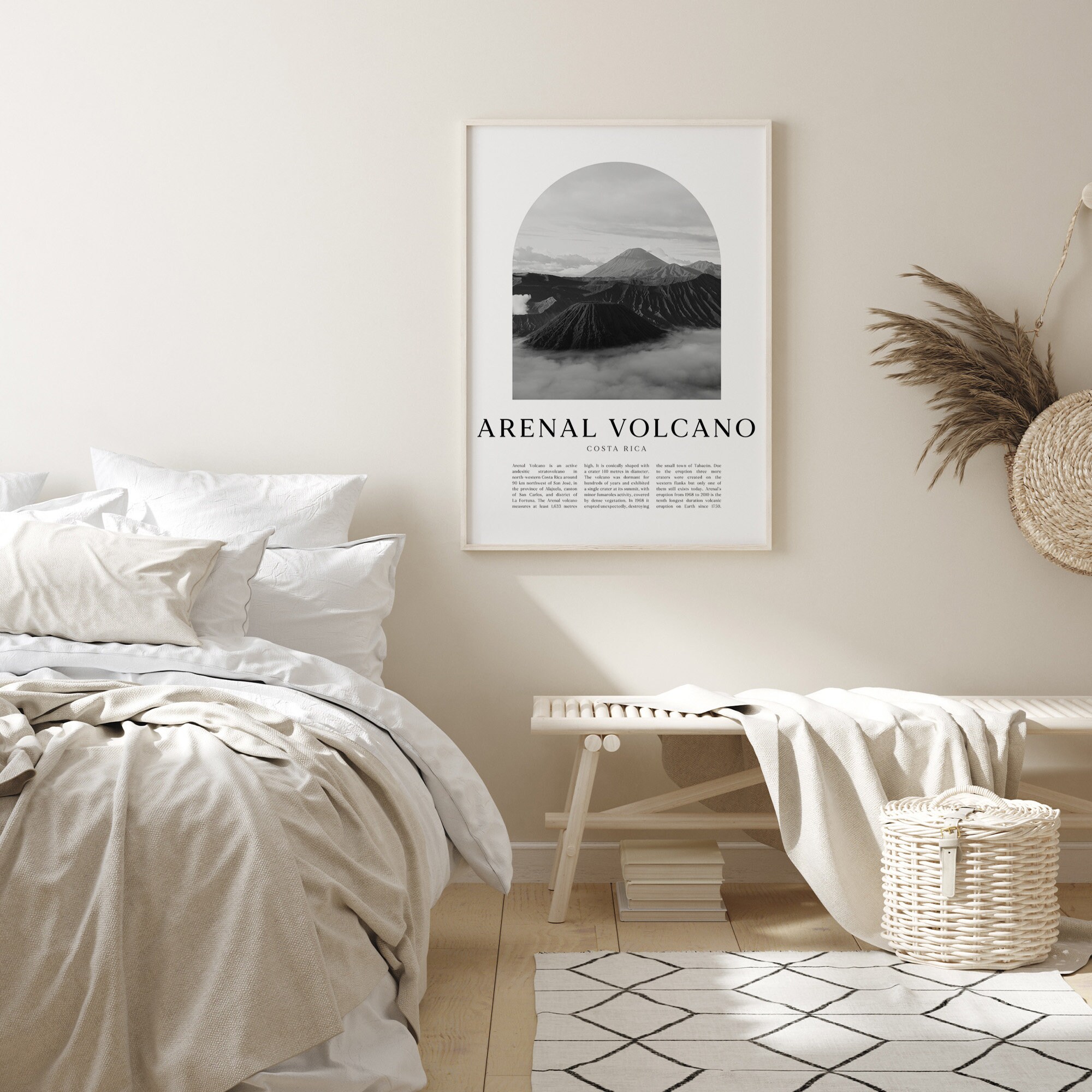 Arenal Volcano Art Print Arenal Volcano Poster Arenal - Etsy
