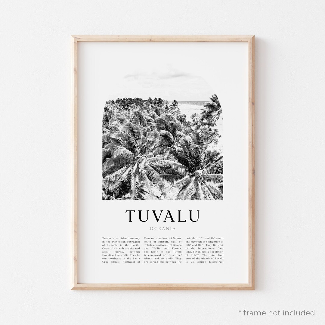 Tuvalu Art Print, Tuvalu Poster, Tuvalu Photo, Tuvalu Wall Art, Tuvalu ...
