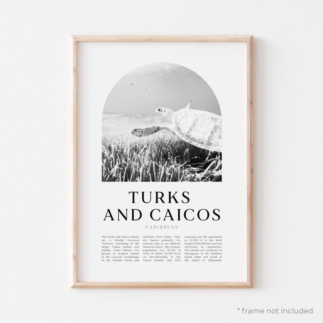 Turks and Caicos Art Print, Turks and Caicos Poster, Turks and Caicos ...