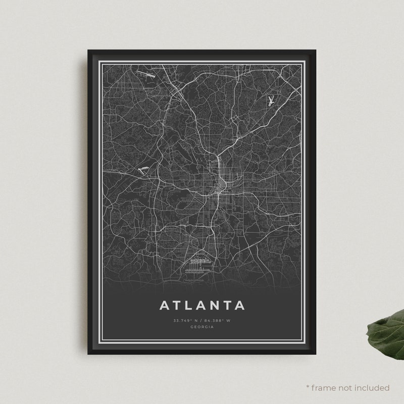 Atlanta Maps - Etsy