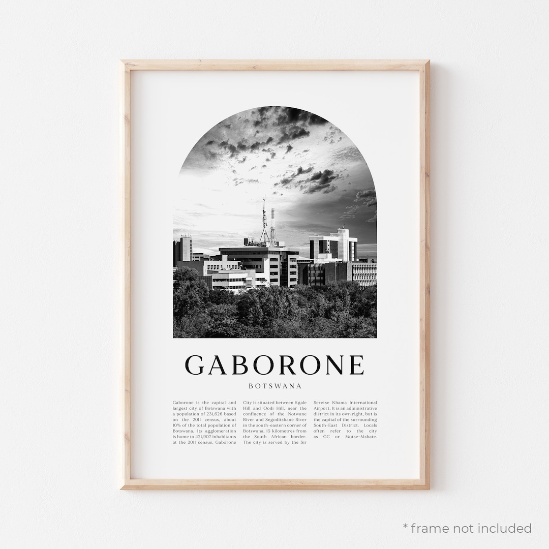Gaborone Art Print, Gaborone Poster, Gaborone Photo, Gaborone Wall Art ...