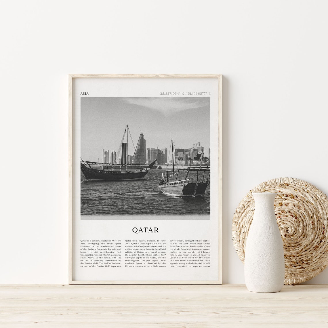 Qatar Art Print Qatar Poster Qatar Photo Qatar Wall Art | Etsy