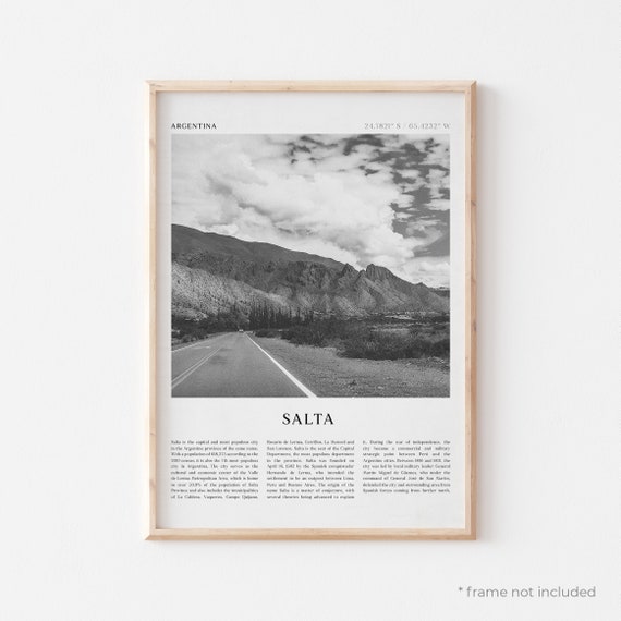 Salta Art Print Salta Poster Salta Photo Salta Wall Art - Etsy