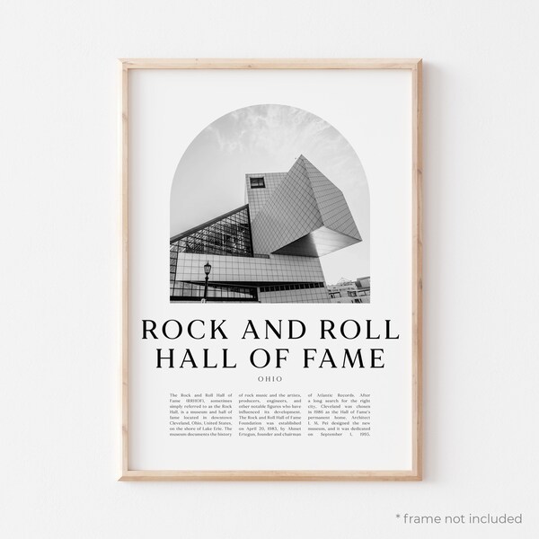 Rock and Roll Hall of Fame Poster - Etsy