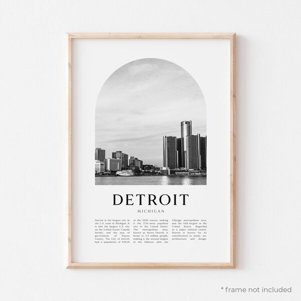 Detroit Poster - Etsy
