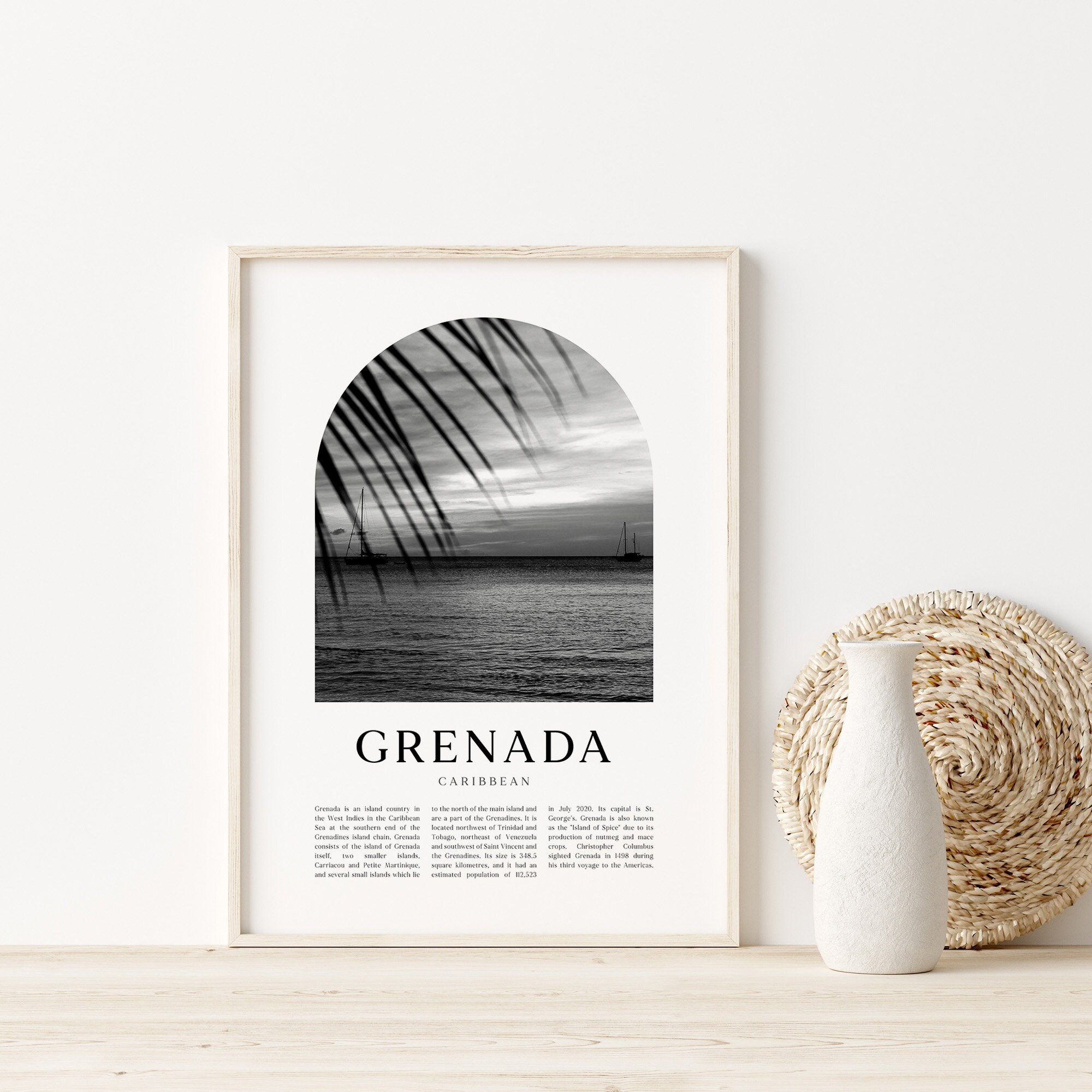 Grenada Art Print Grenada Poster Grenada Photo Grenada Wall - Etsy