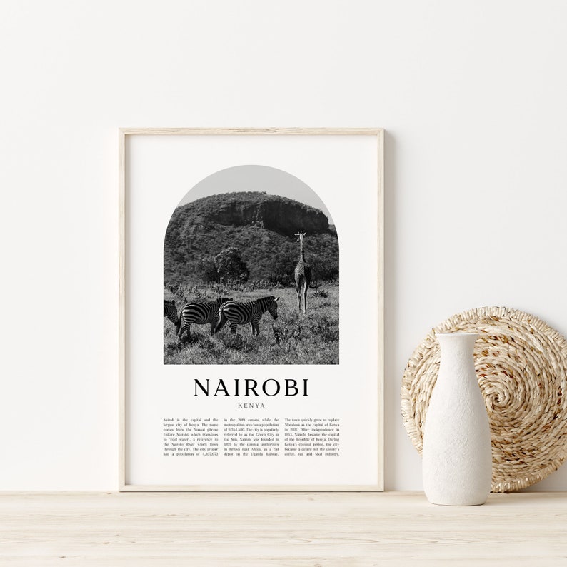 Nairobi Art Print Nairobi Poster Nairobi Photo Nairobi Wall - Etsy