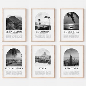 Set of Travel Modern Posters - CHOOSE ANY LOCATION, Travel Art Prints ...