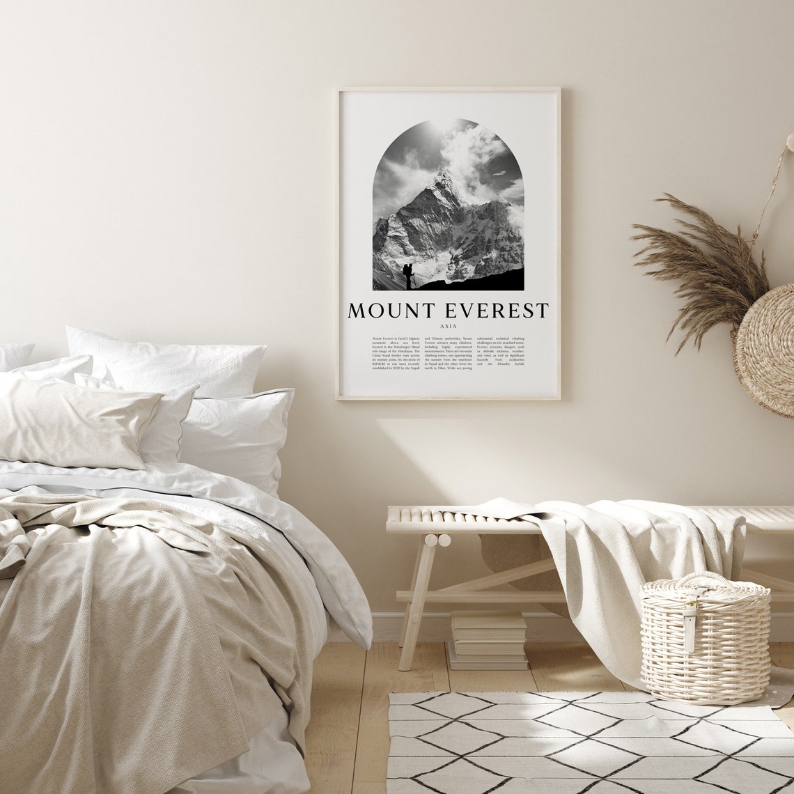 Mount Everest Art Print Mount Everest Poster Mount Everest | Etsy