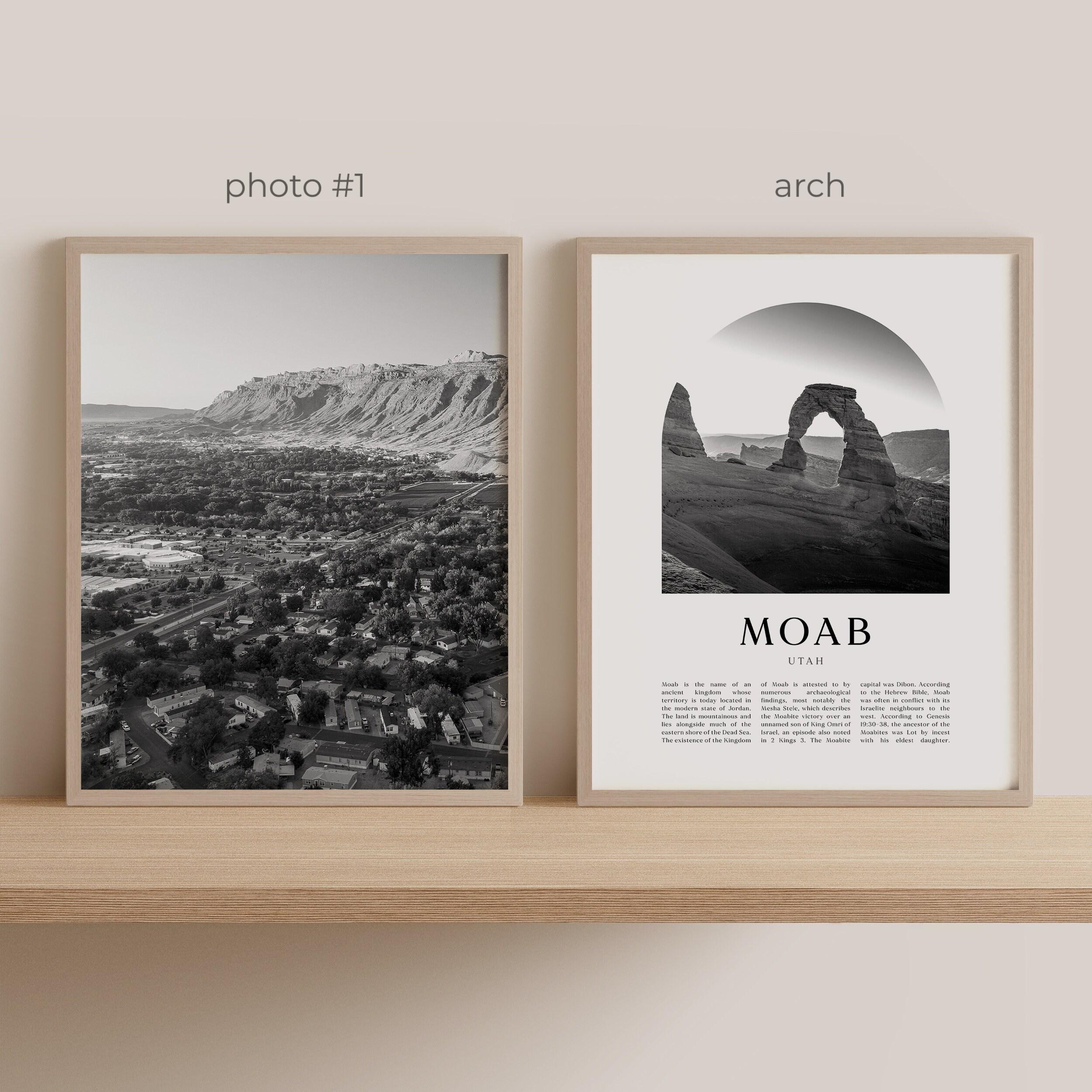 Moab Gallery Wall Art - Set of 6, Moab Black and White Photo, Moab ...