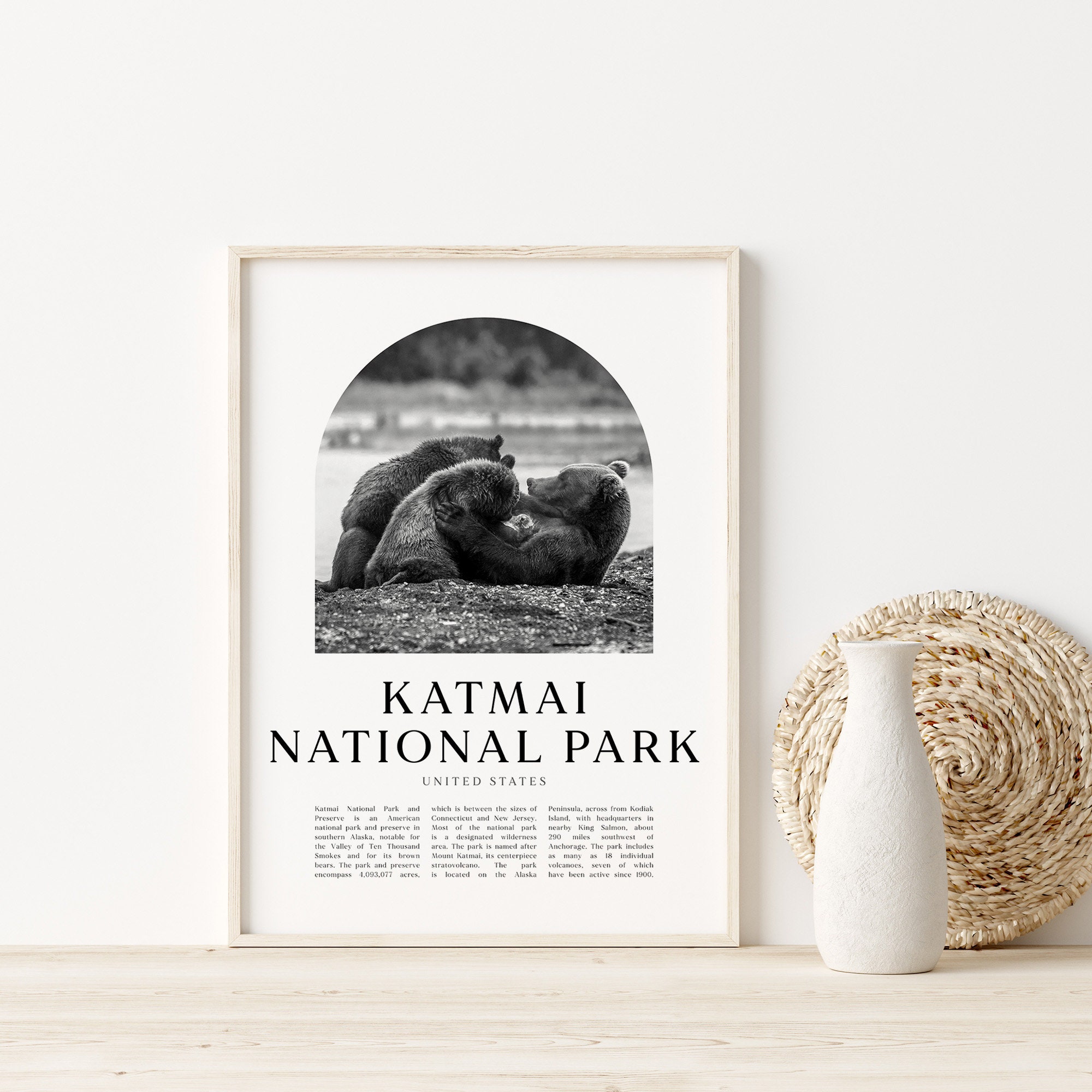 Katmai National Park Art Print Katmai National Park Poster - Etsy UK