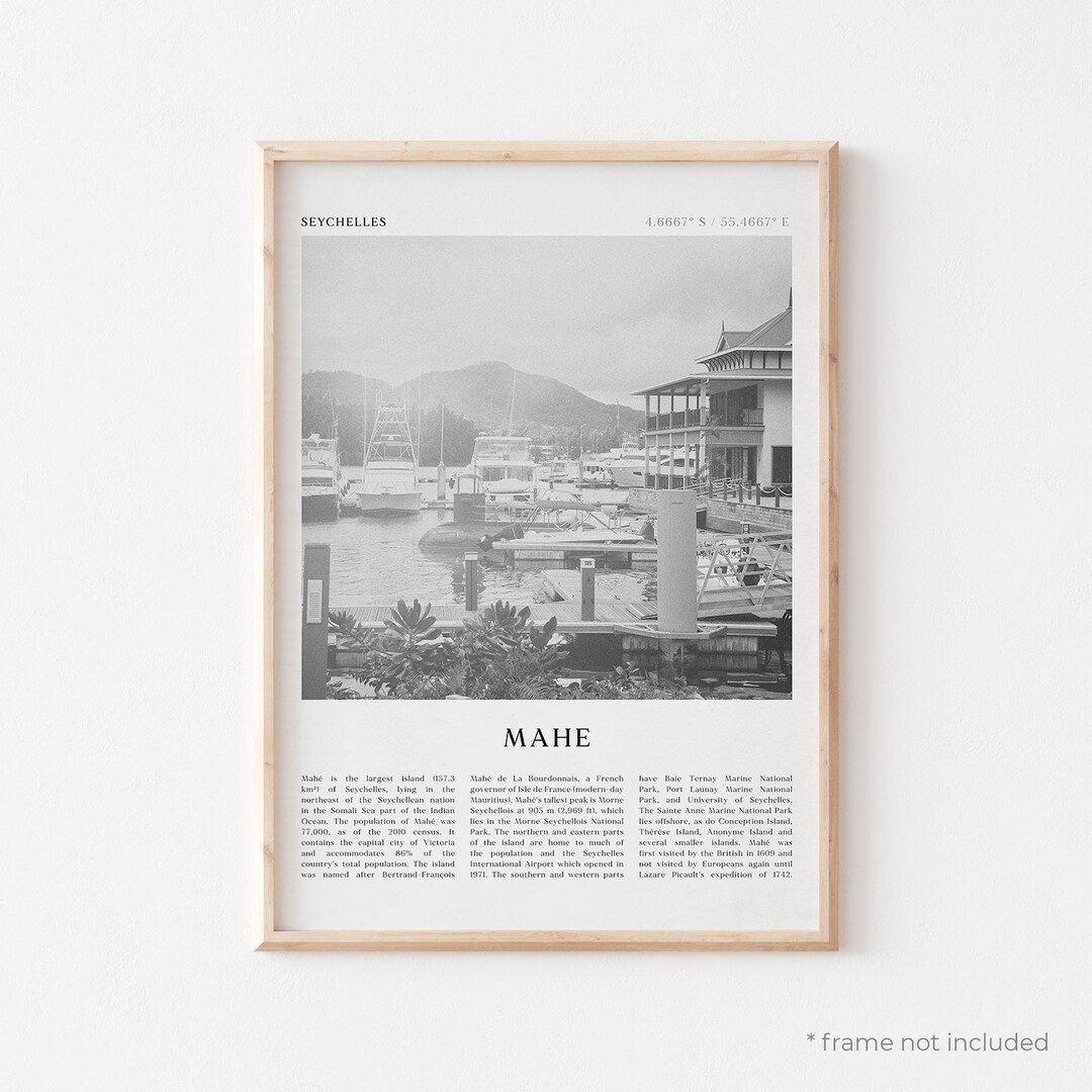 Mahe Art Print, Mahe Poster, Mahe Photo, Mahe Wall Art, Seychelles ...