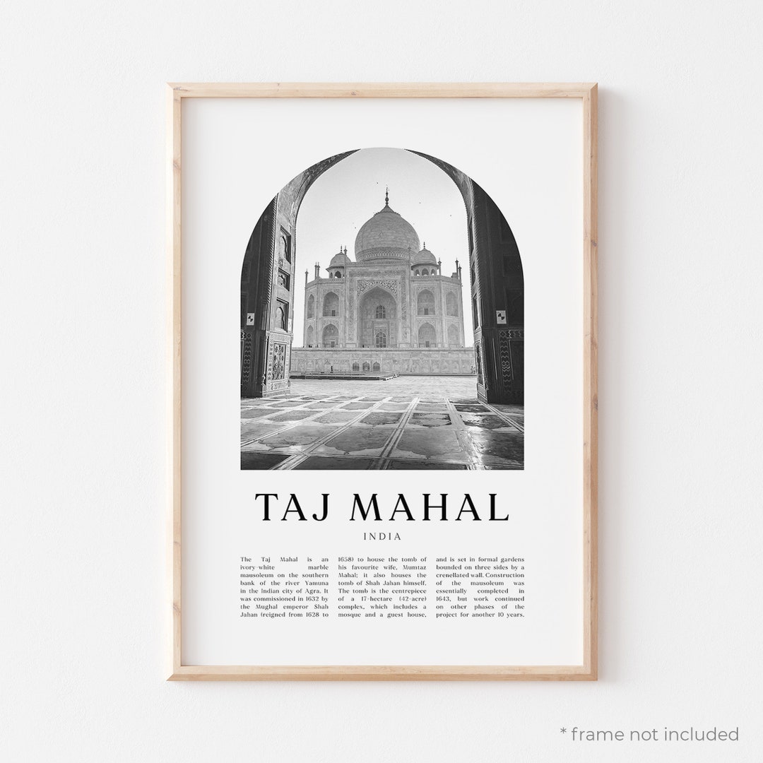 Taj Mahal Art Print, Taj Mahal Poster, Taj Mahal Photo, Taj Mahal Wall ...