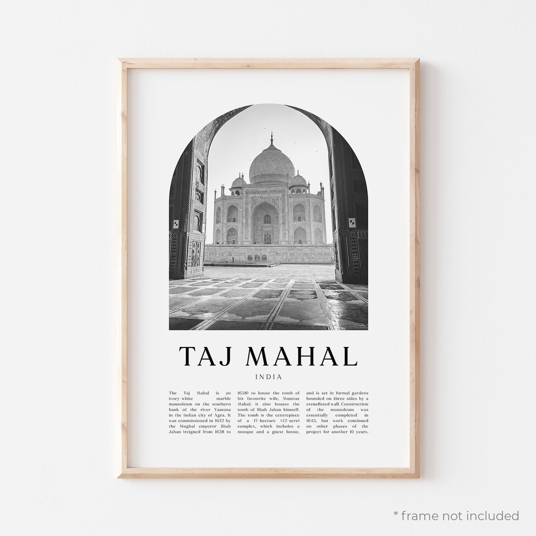 Taj Mahal Art Print Taj Mahal Poster Taj Mahal Photo Taj | Etsy