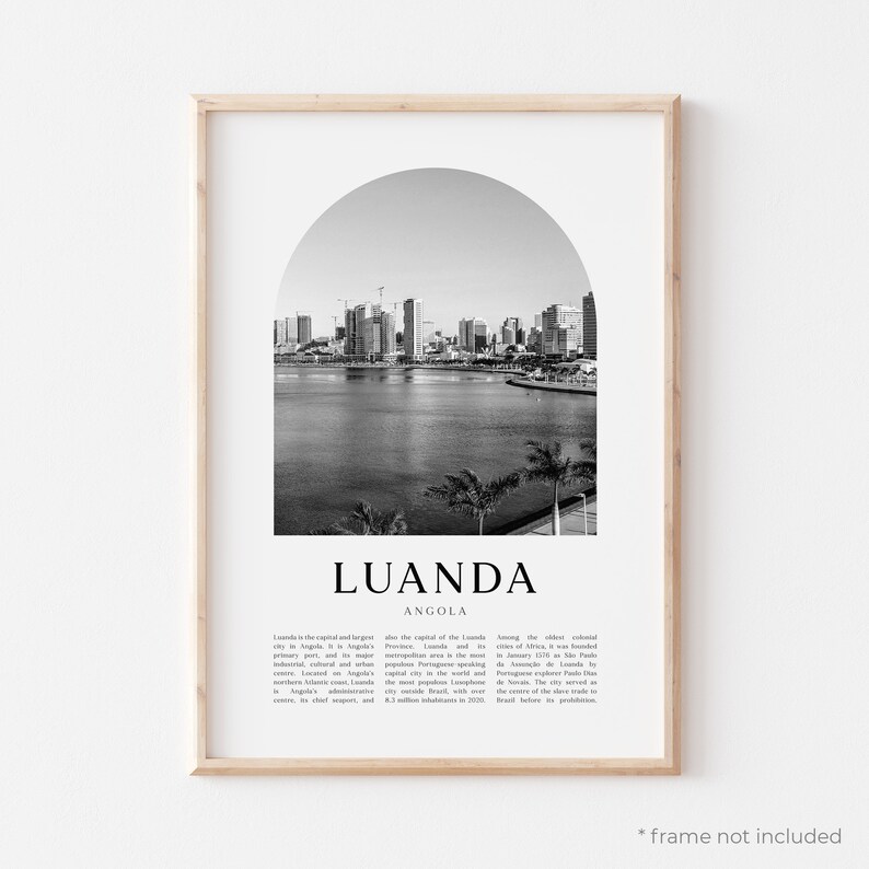 Luanda Art Print Luanda Poster Luanda Photo Luanda Wall - Etsy