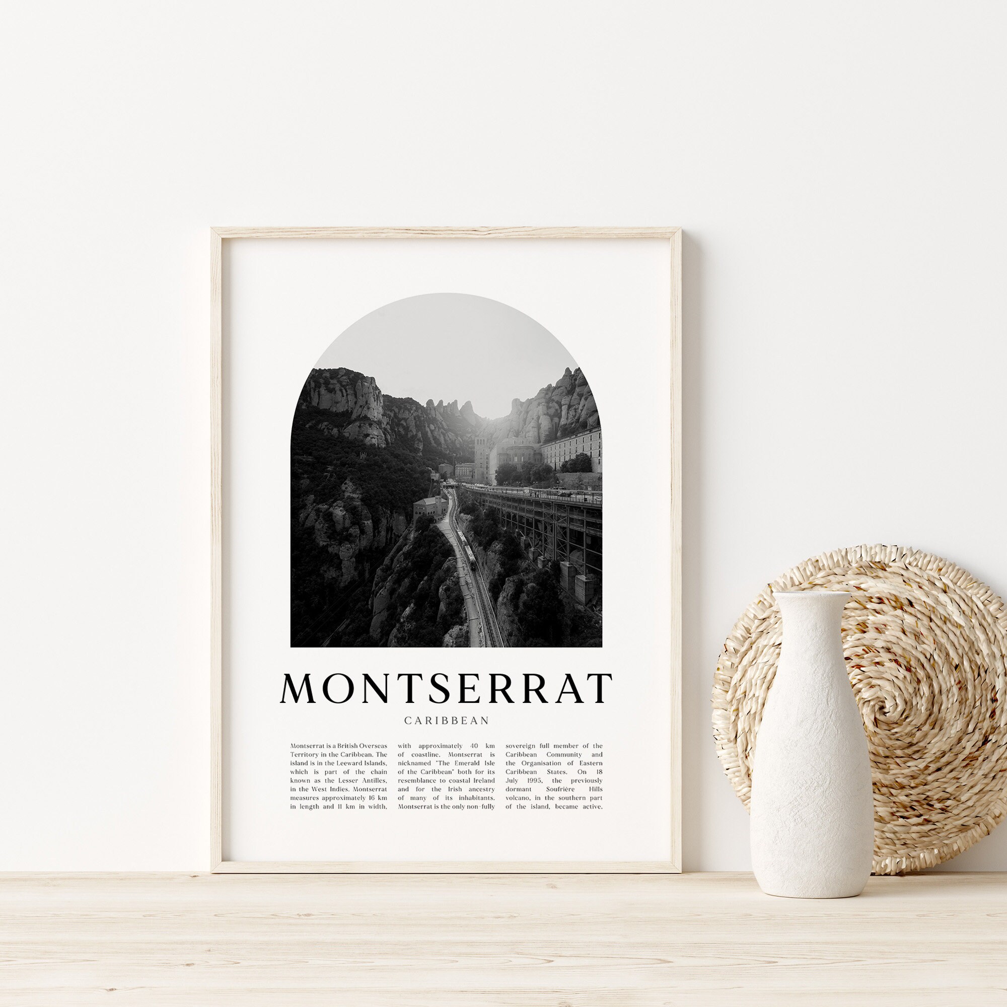 Montserrat Art Print Montserrat Poster Montserrat Photo - Etsy