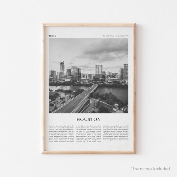 Houston Art Print Houston Poster Houston Photo Houston Wall - Etsy