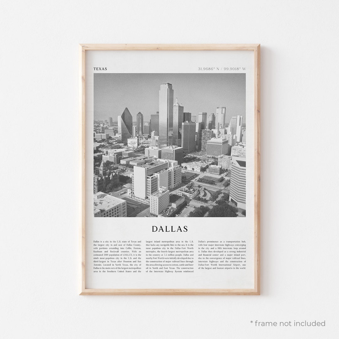 Dallas Art Print, Dallas Poster, Dallas Photo, Dallas Wall Art, Texas ...