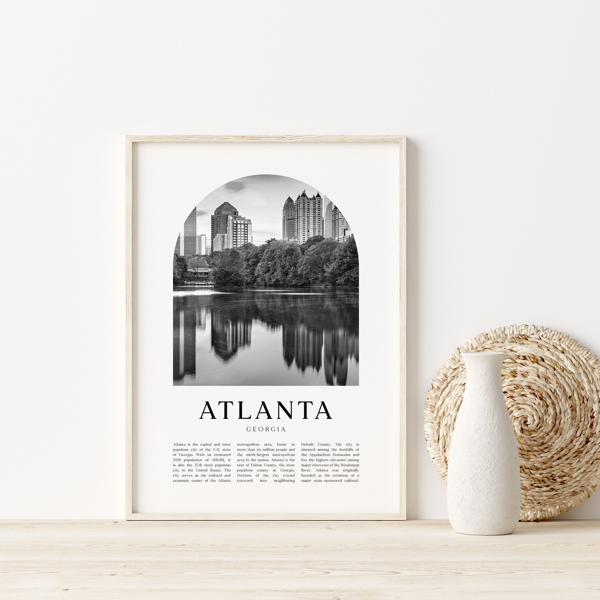 Atlanta Art Print Atlanta Poster Atlanta Photo Atlantawall | Etsy