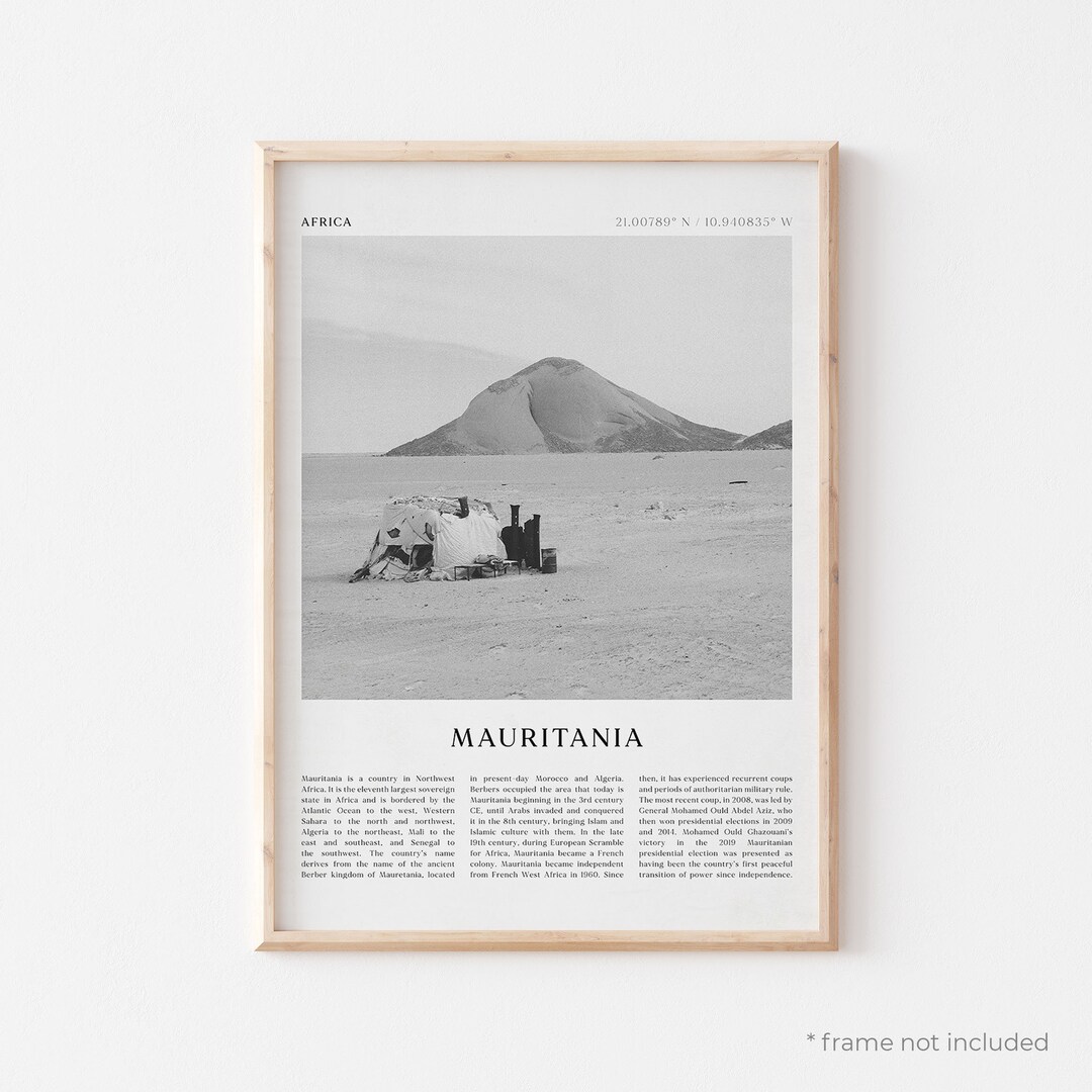 Mauritania Art Print, Mauritania Poster, Mauritania Photo, Mauritania ...