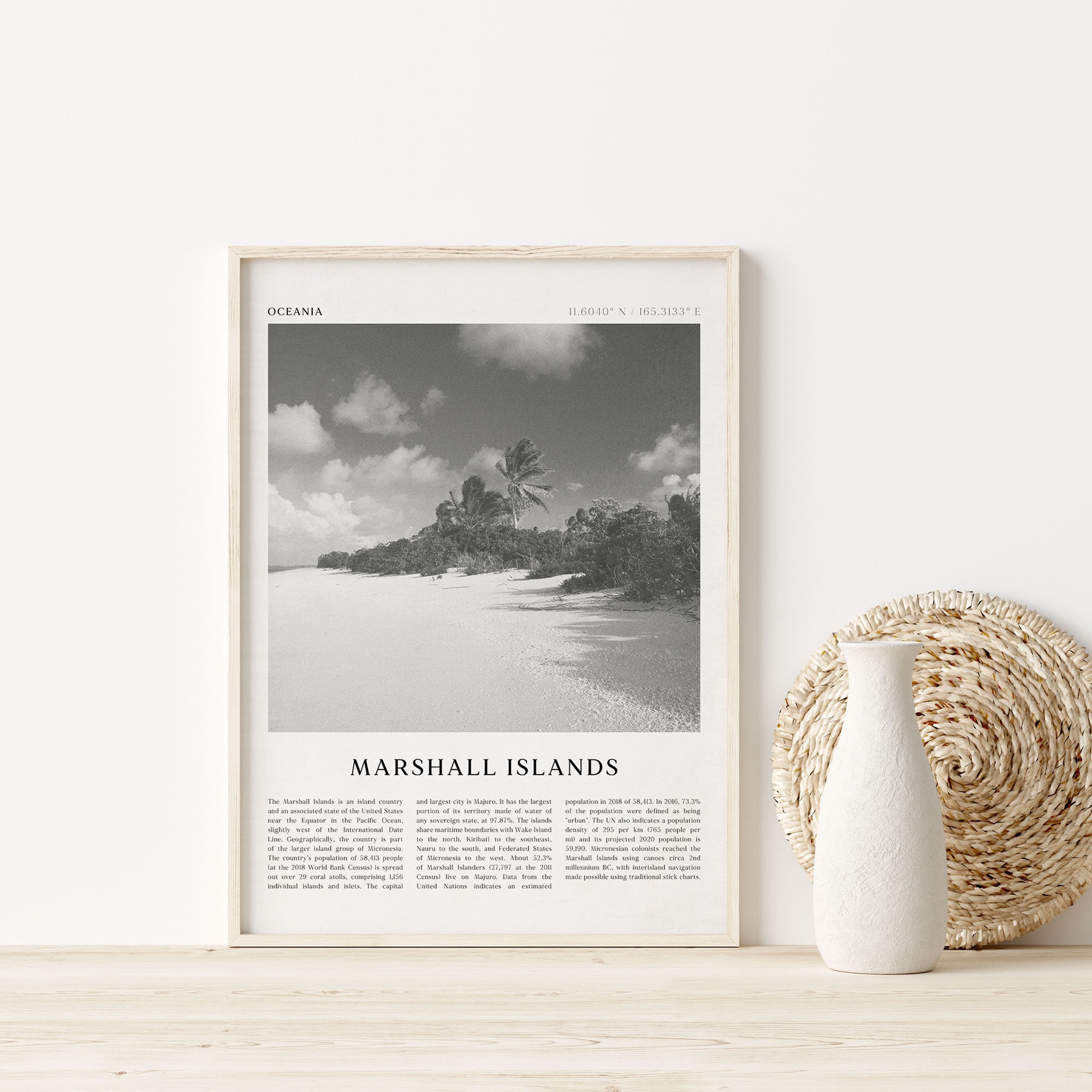 Marshall Islands Art Print Marshall Islands Poster Marshall | Etsy