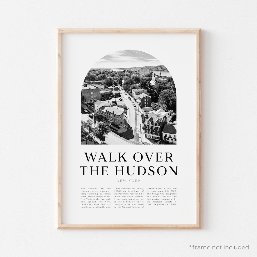 Walk Over the Hudson Art Print Walk Over the Hudson Poster - Etsy