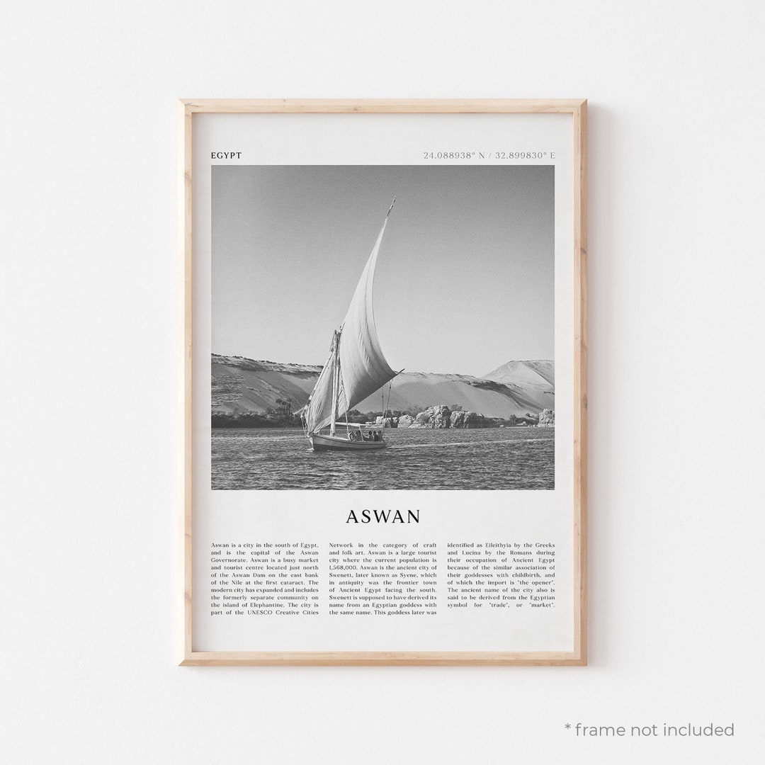 Aswan Art Print, Aswan Poster, Aswan Photo, Aswan Wall Art, Egypt ...