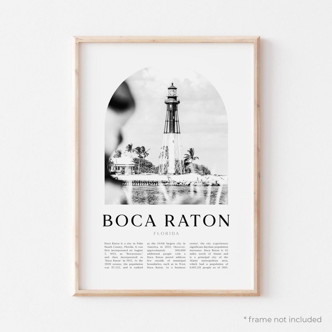Boca Raton Art Print, Boca Raton Poster, Boca Raton Photo, Boca Raton ...