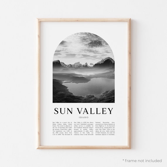 Sun Valley Art Print Sun Valley Poster Sun Valley Photo Sun | Etsy