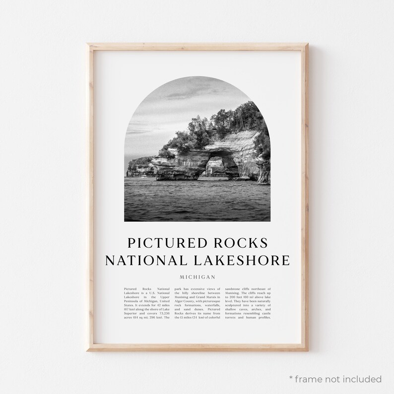 Pictured Rocks National Lakeshore Art Print Pictured Rocks - Etsy