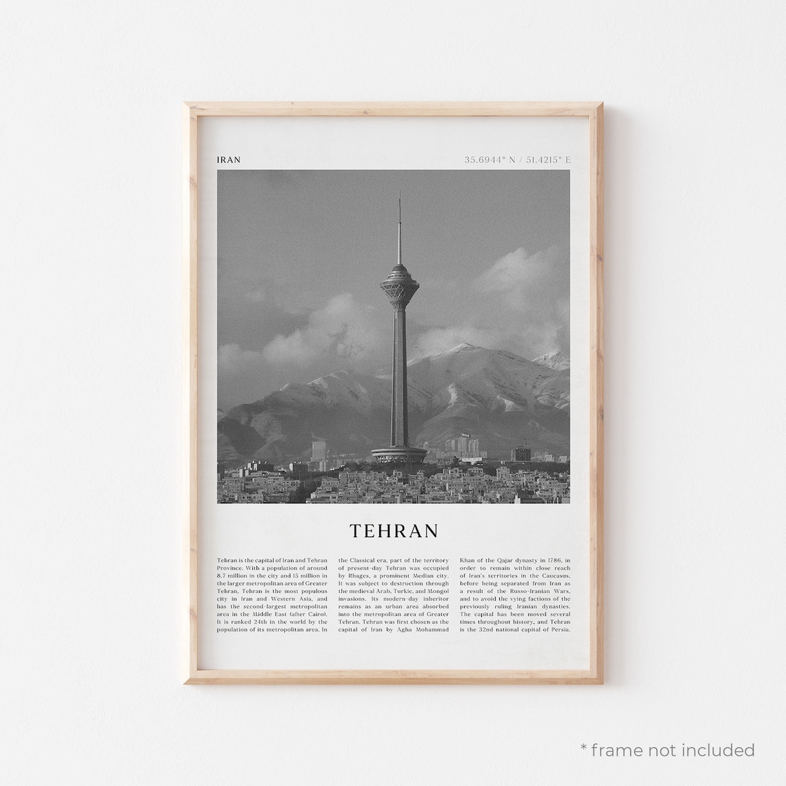 Tehran Art Print Tehran Poster Tehran Photo Tehran Wall - Etsy