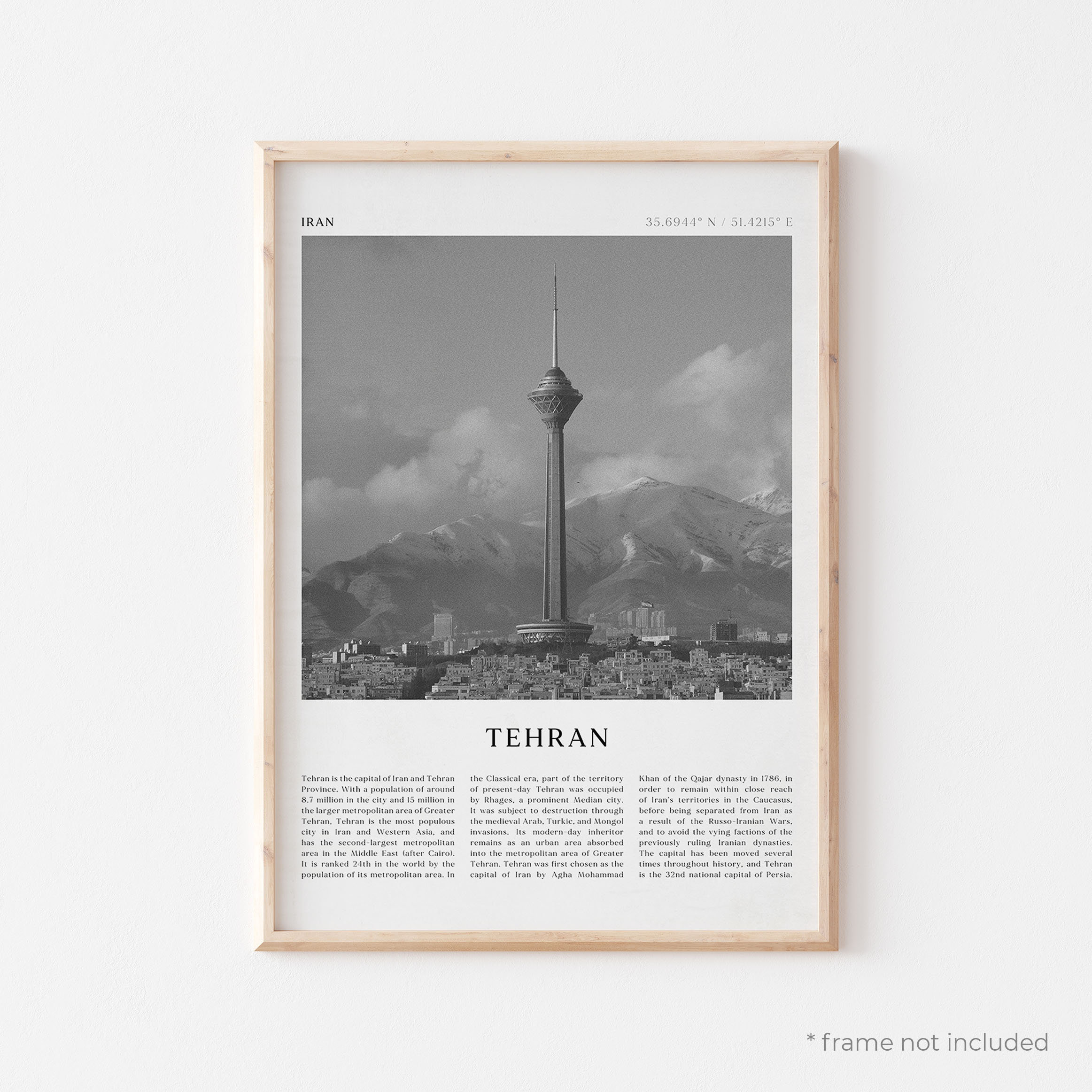 Tehran Art Print Tehran Poster Tehran Photo Tehran Wall | Etsy