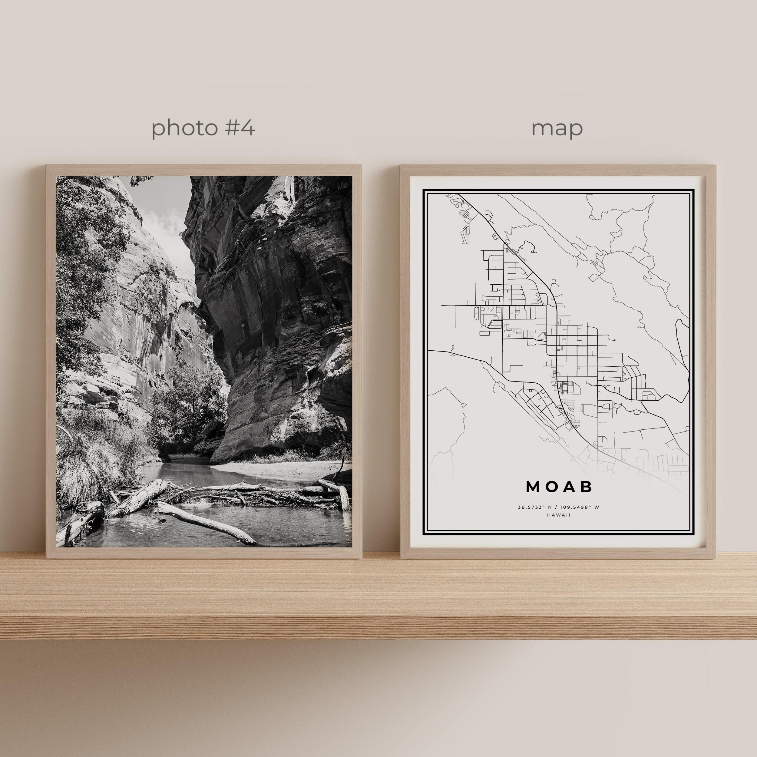 Moab Gallery Wall Art - Set of 6, Moab Black and White Photo, Moab ...