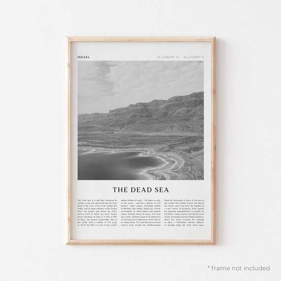 The Dead Sea Art Print the Dead Sea Poster the Dead Sea - Etsy UK