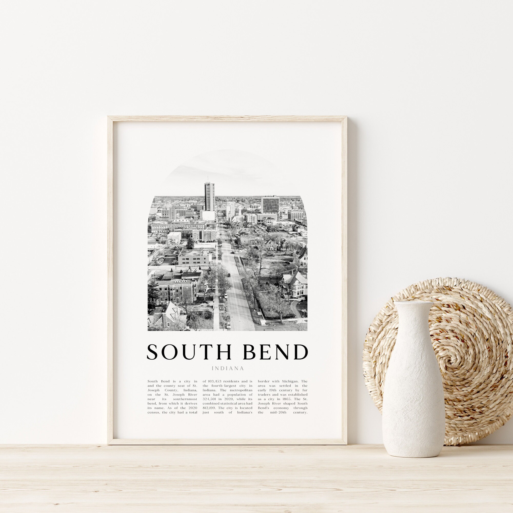 South Bend Art Print South Bend Poster South Bend Photo - Etsy