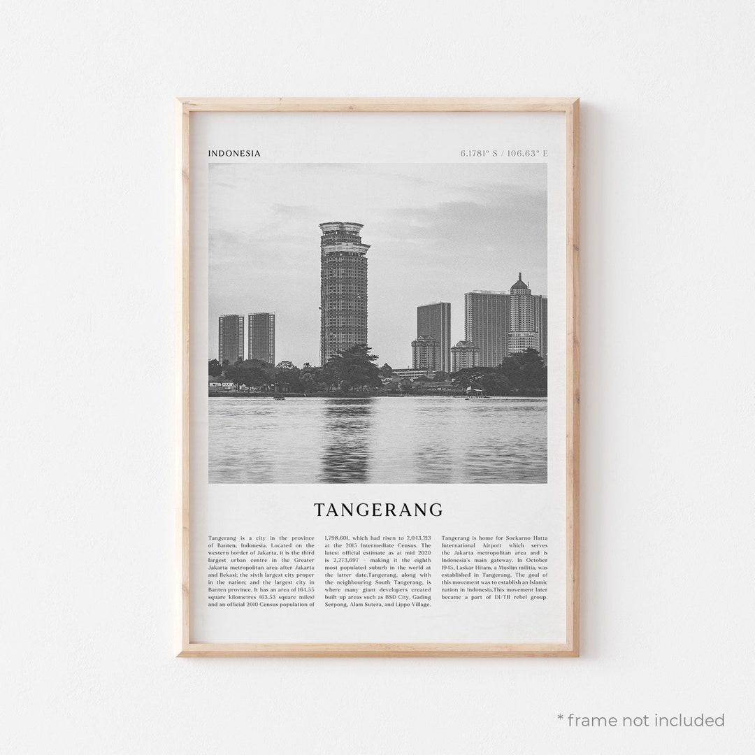 Tangerang Art Print Tangerang Poster Tangerang Photo - Etsy