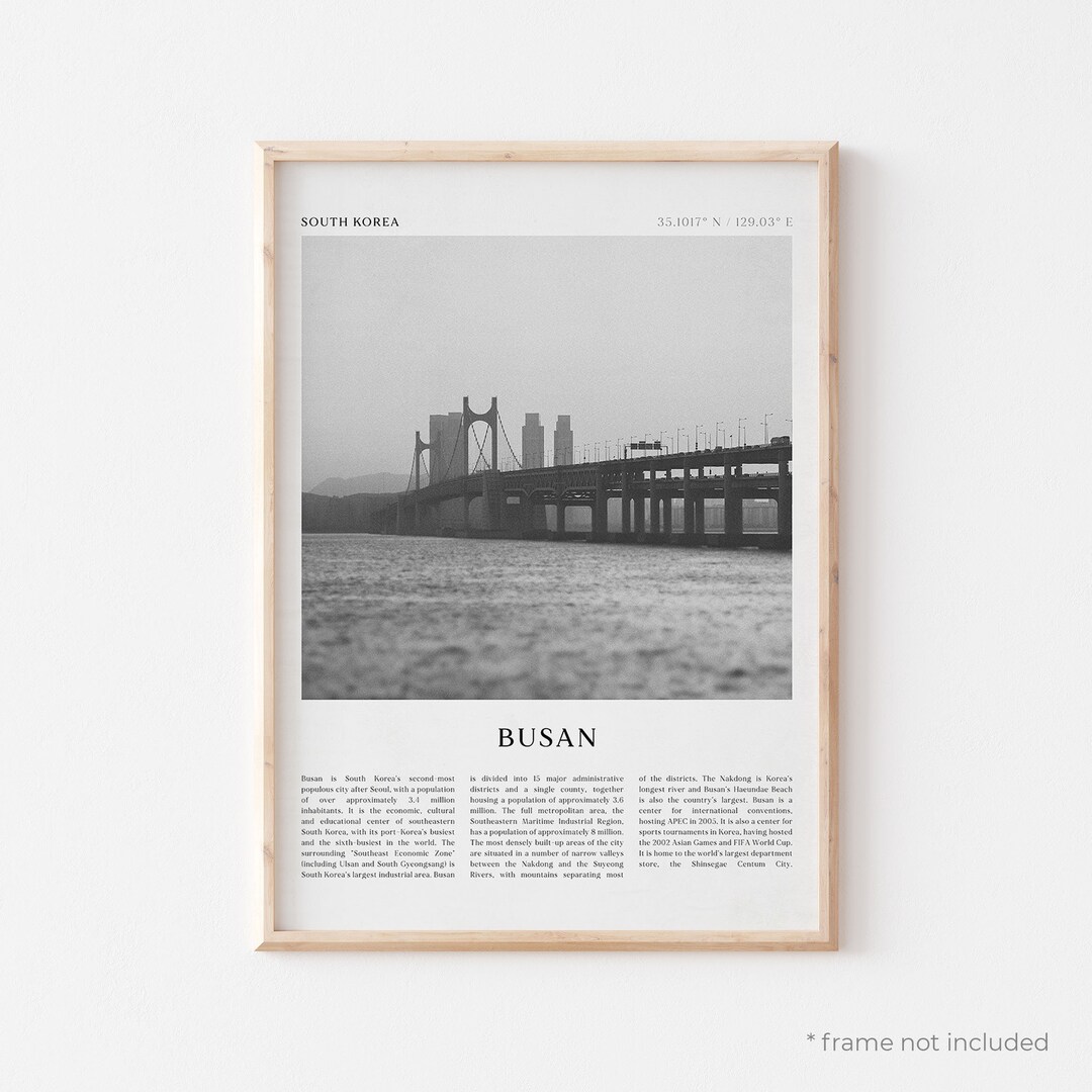 Busan Art Print, Busan Poster, Busan Photo, Busan Wall Art, South Korea ...