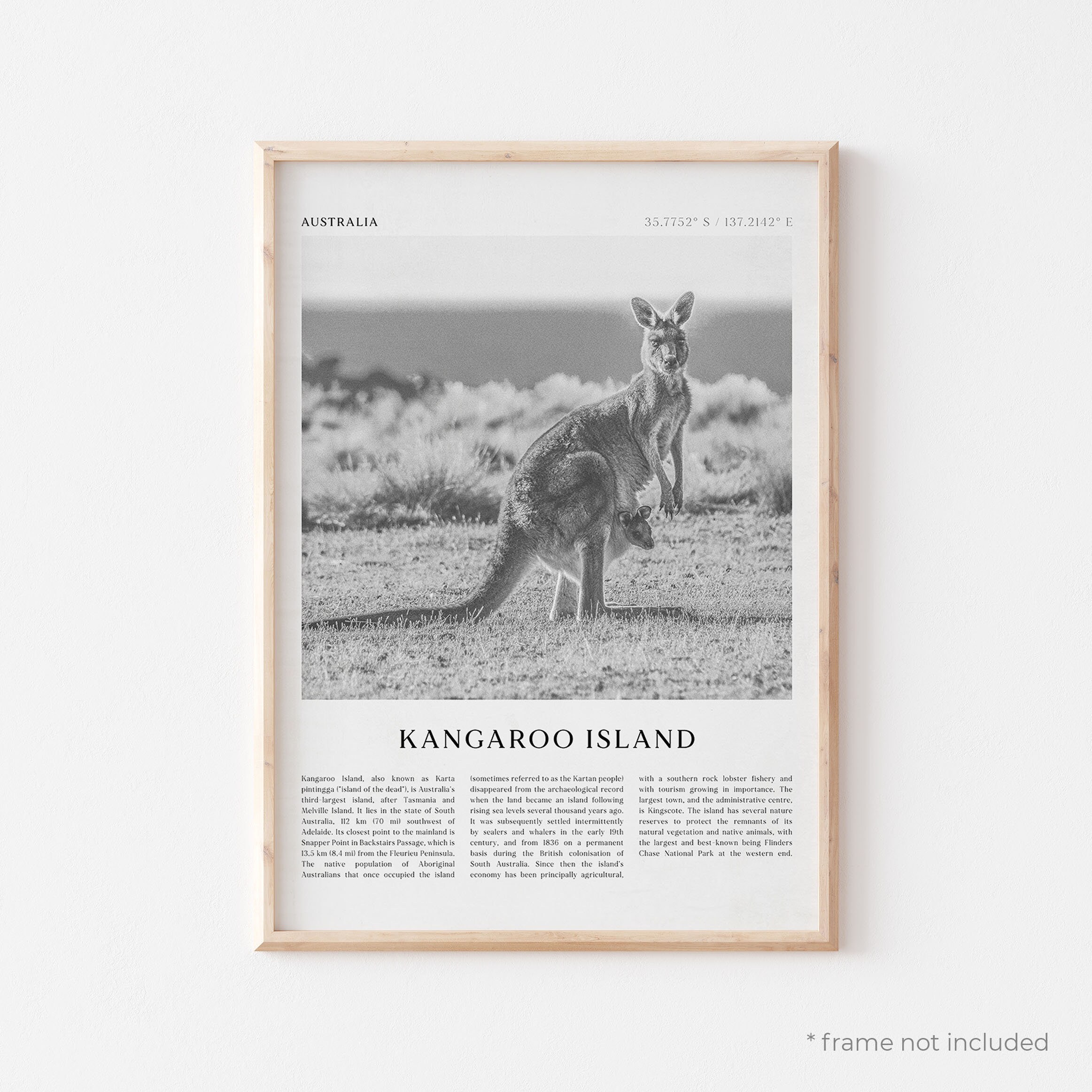 Kangaroo Island Art Print Kangaroo Island Poster Kangaroo - Etsy UK