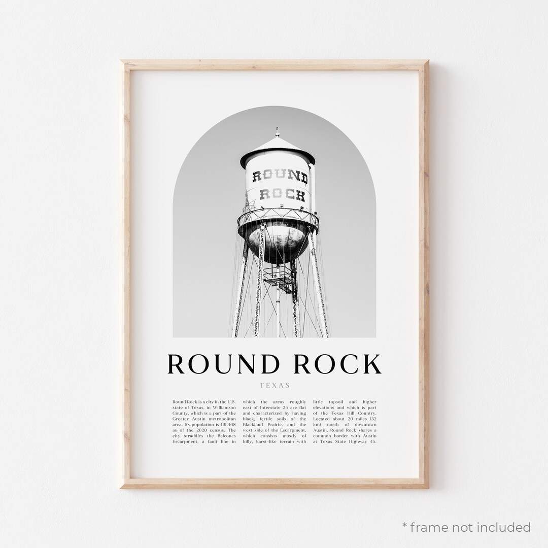 Round Rock Art Print, Round Rock Poster, Round Rock Photo, Round Rock ...