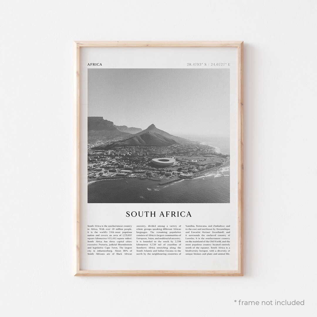 South Africa Art Print, South Africa Poster, South Africa Photo, South ...