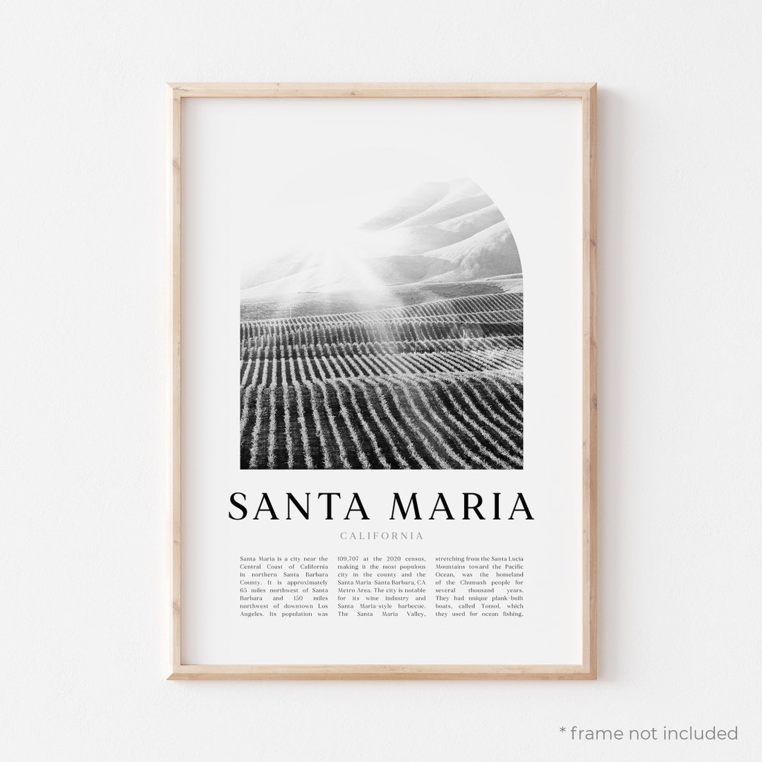 Santa Maria Art Print, Santa Maria Poster, Santa Maria Photo, Santa ...