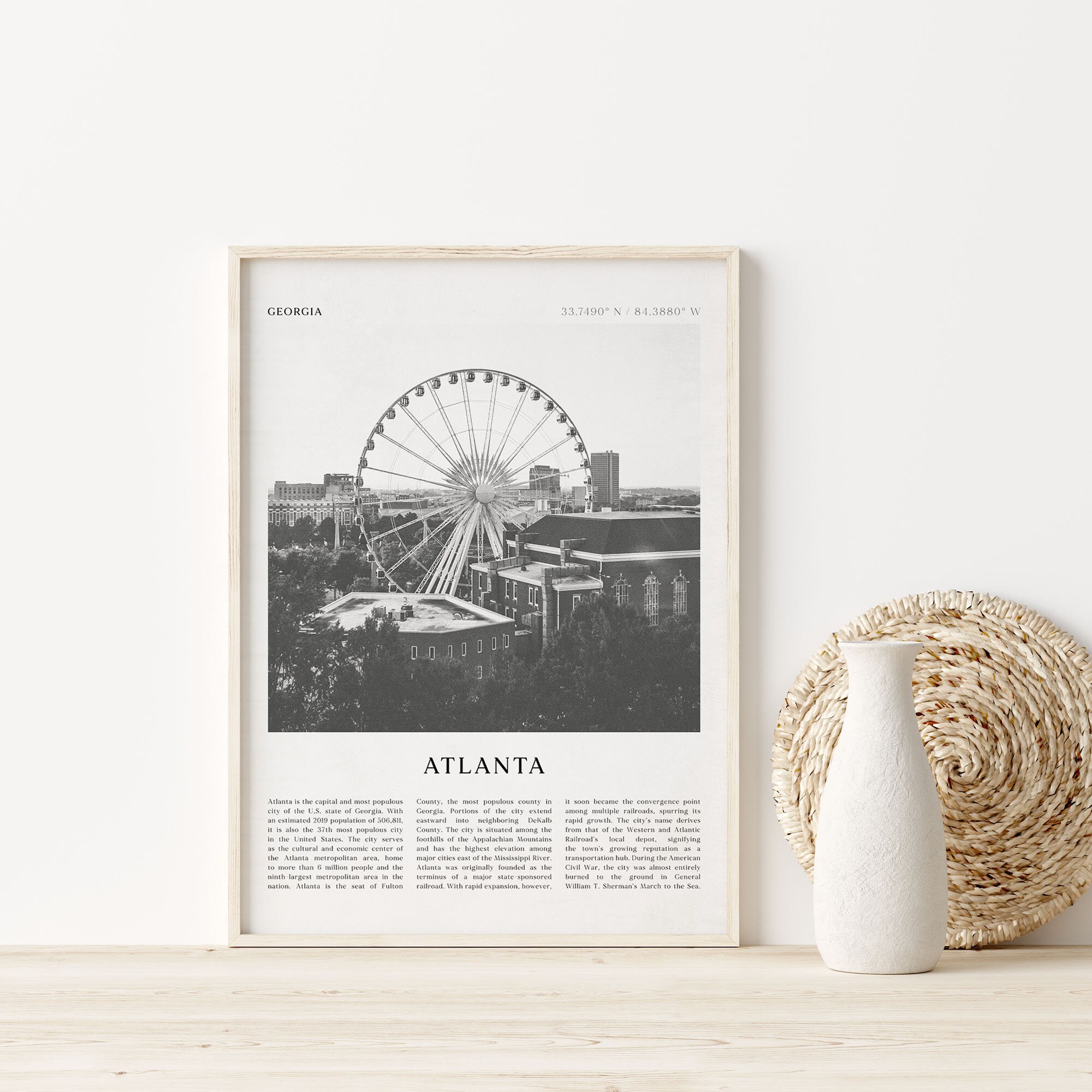 Atlanta Art Print Atlanta Poster Atlanta Photo Atlanta Wall - Etsy