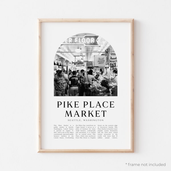 Pike Place Poster - Etsy