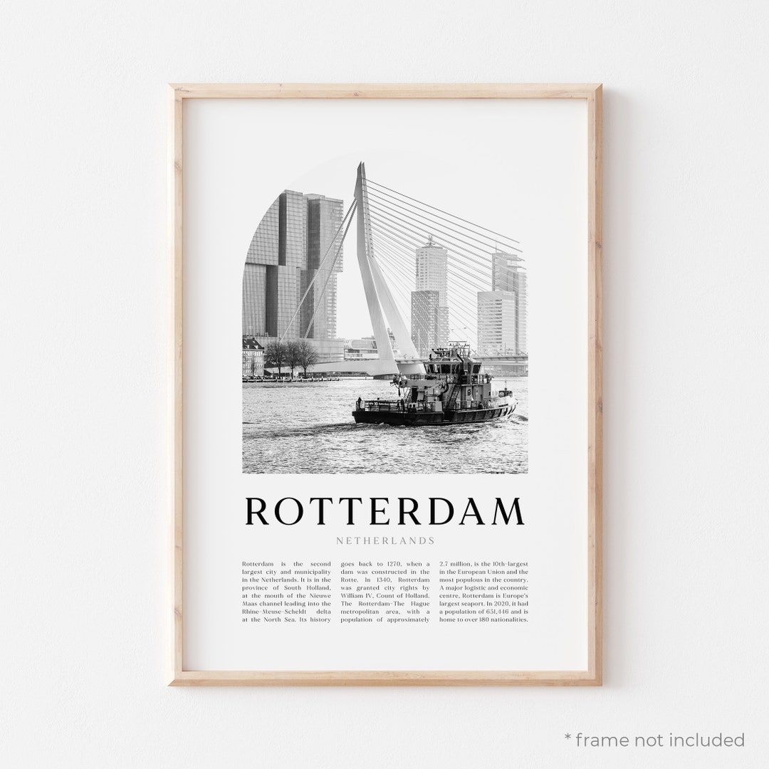 Rotterdam Art Print, Rotterdam Poster, Rotterdam Photo, Rotterdam Wall ...