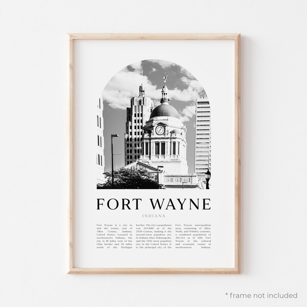 Posters of Fort Wayne Indiana - Etsy
