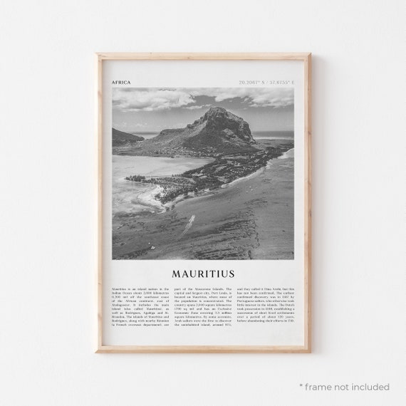 Mauritius Art Print Mauritius Poster Mauritius Photo | Etsy