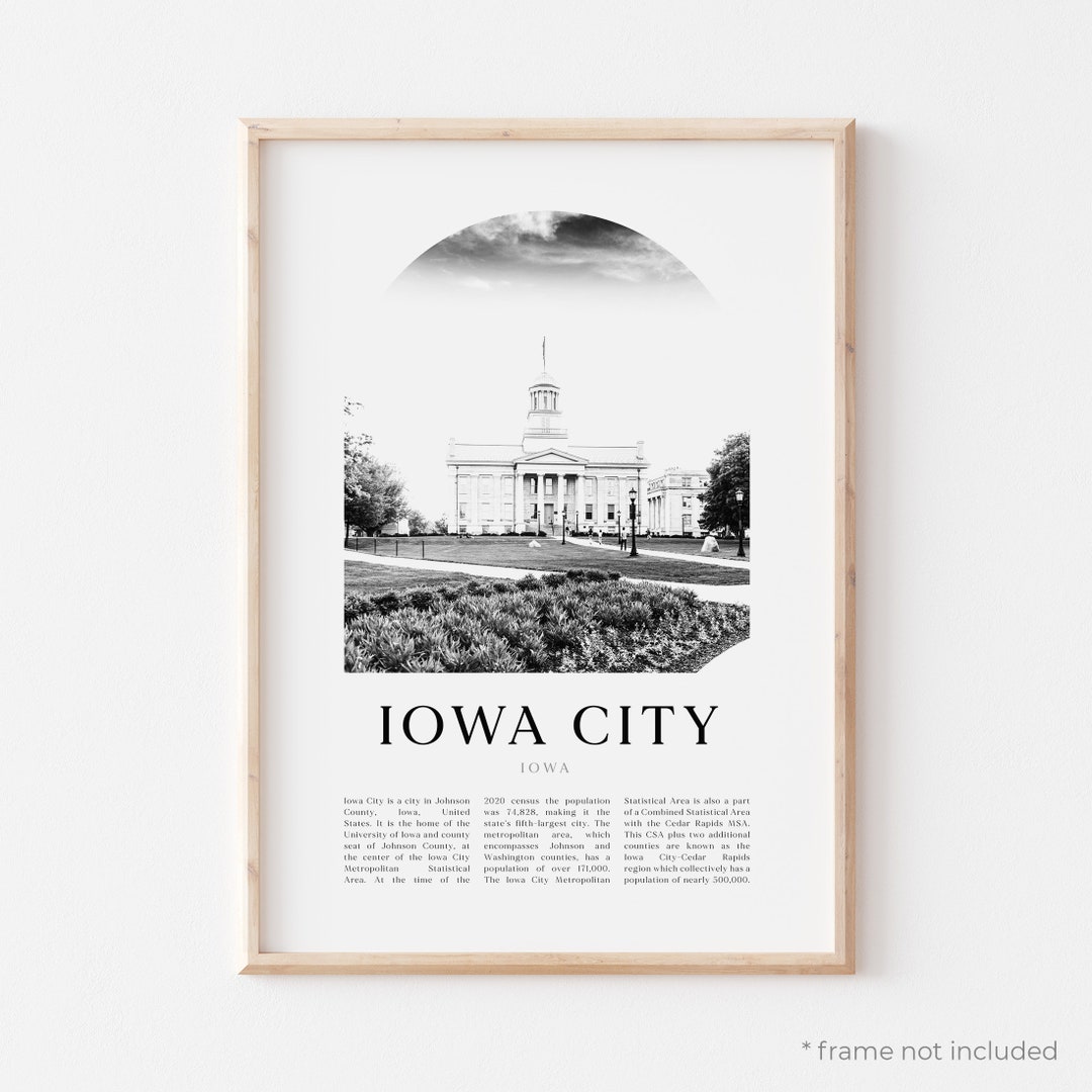 Iowa City Art Print, Iowa City Poster, Iowa City Photo, Iowa City Wall ...